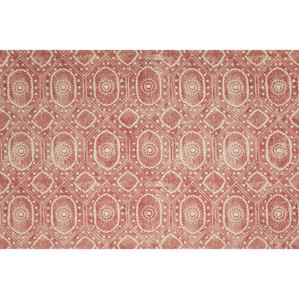 PEGGY ANGUS DIAMOND RED LINEN FABRIC – Blithfield & Company