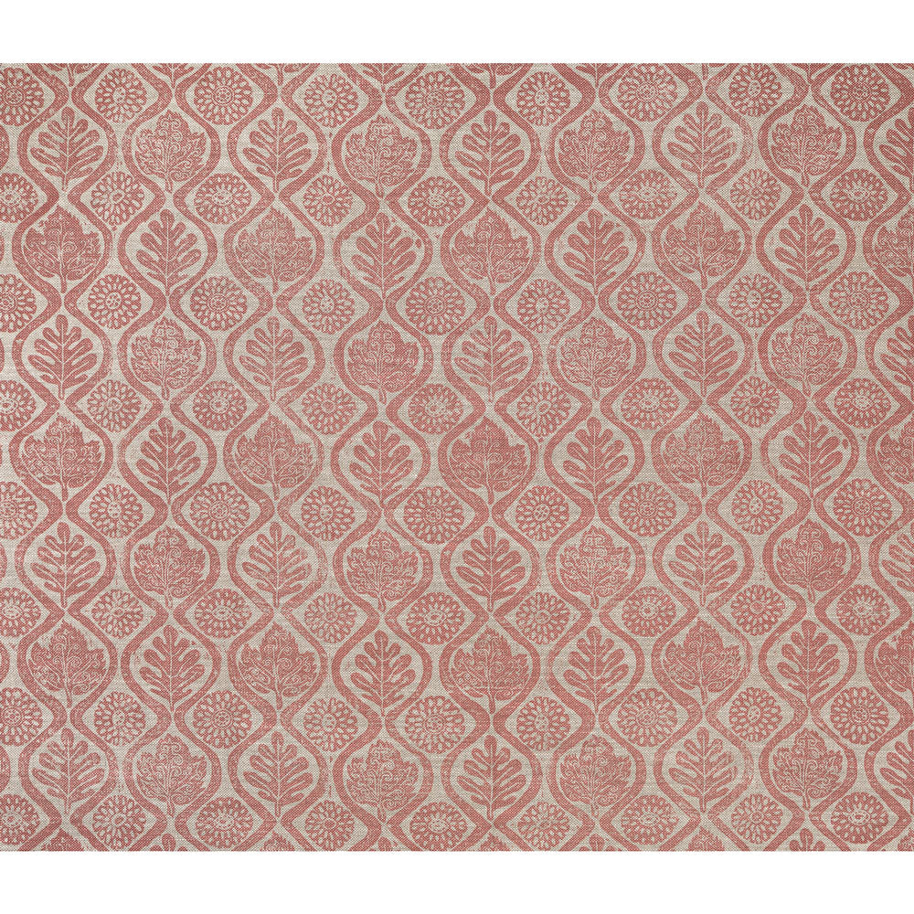 PEGGY ANGUS OAKLEAVES PINK LINEN FABRIC – Blithfield & Company