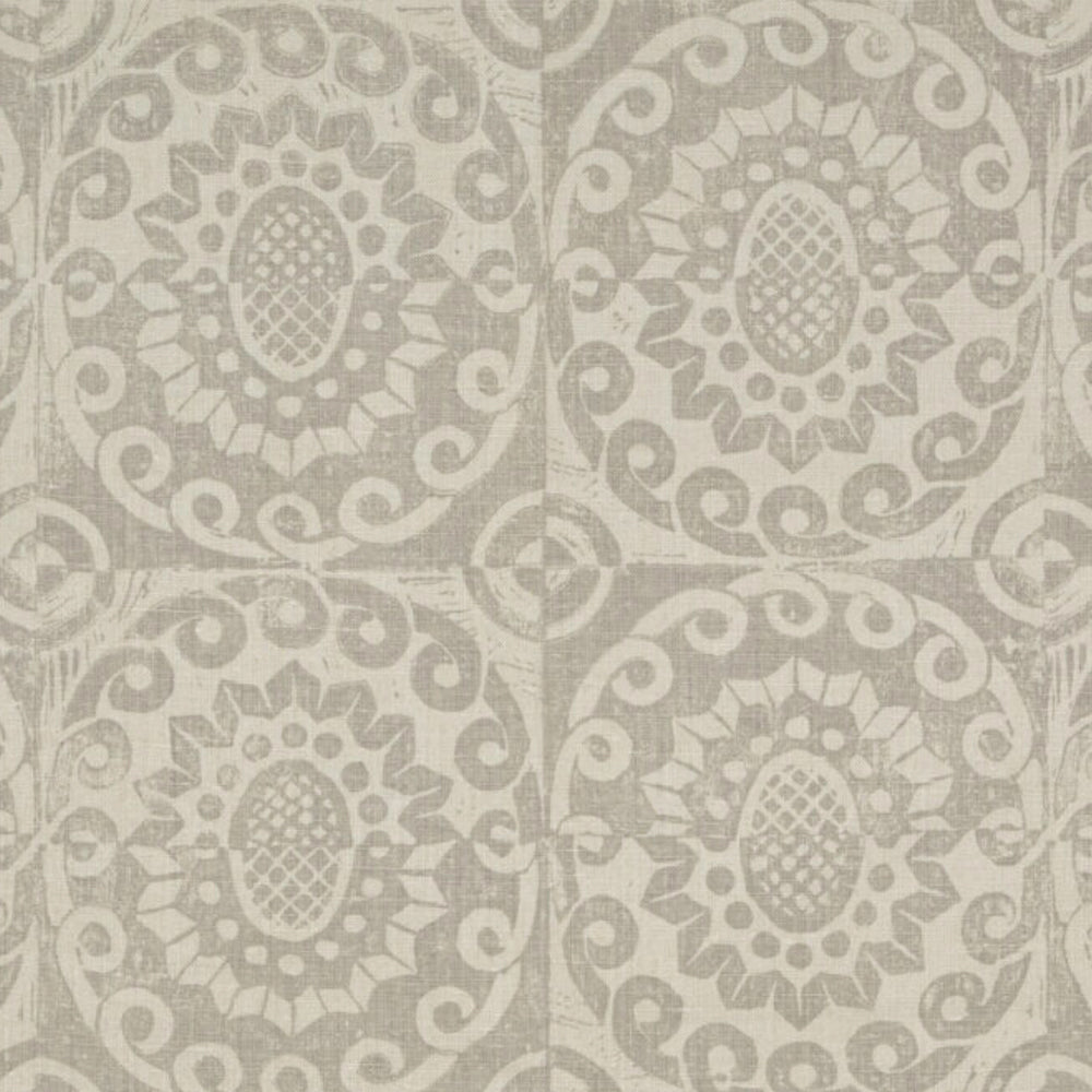 PEGGY ANGUS PINEAPPLE PALE TAUPE LINEN FABRIC – Blithfield & Company