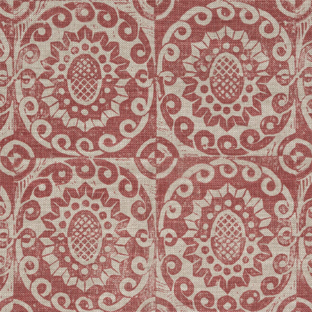 PEGGY ANGUS PINEAPPLE PINK LINEN FABRIC – Blithfield & Company